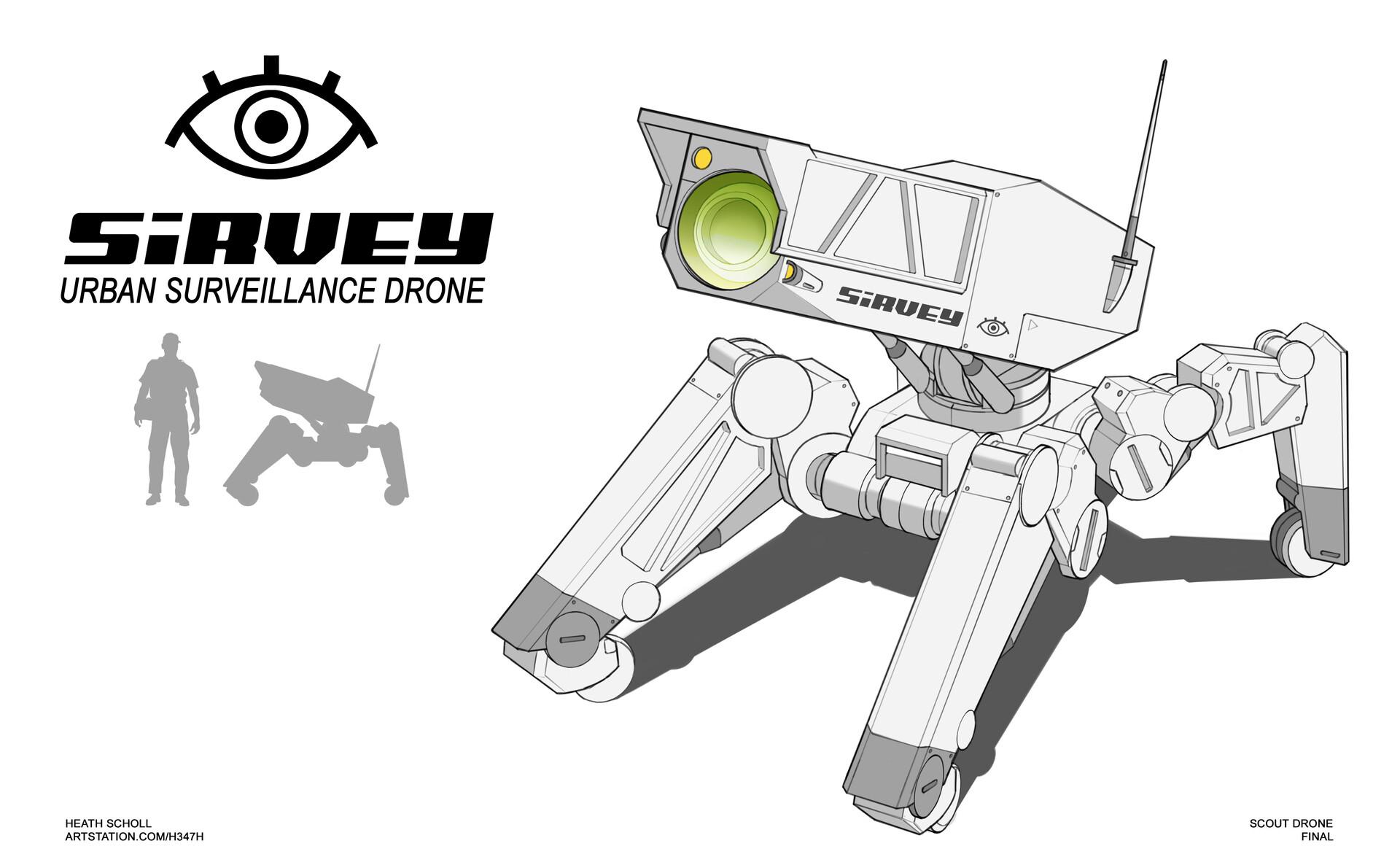 SiRVEY: Urban Surveillance Drone, by H347H | Scrolller