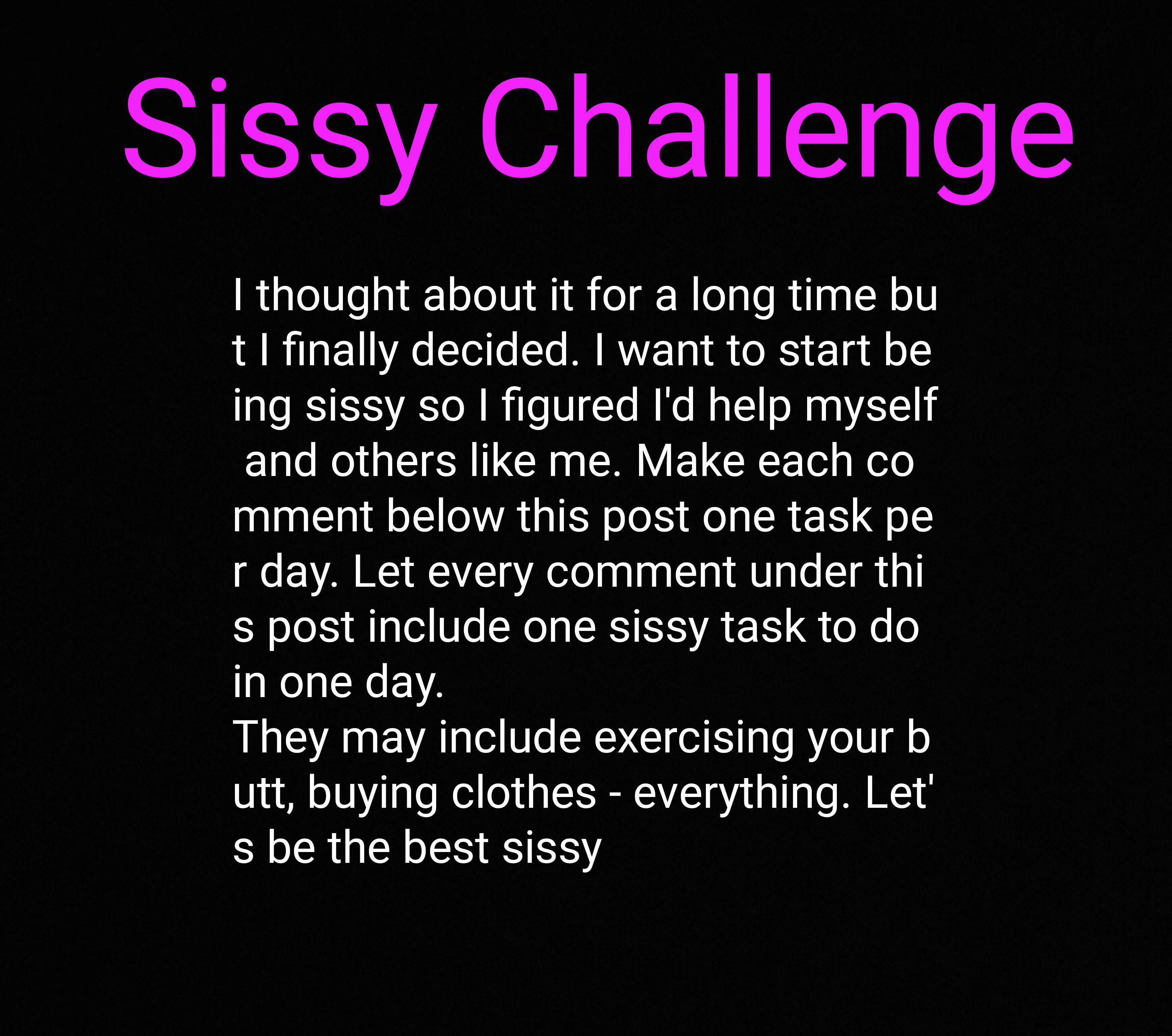 Sissy Challenge !!!! | Scrolller