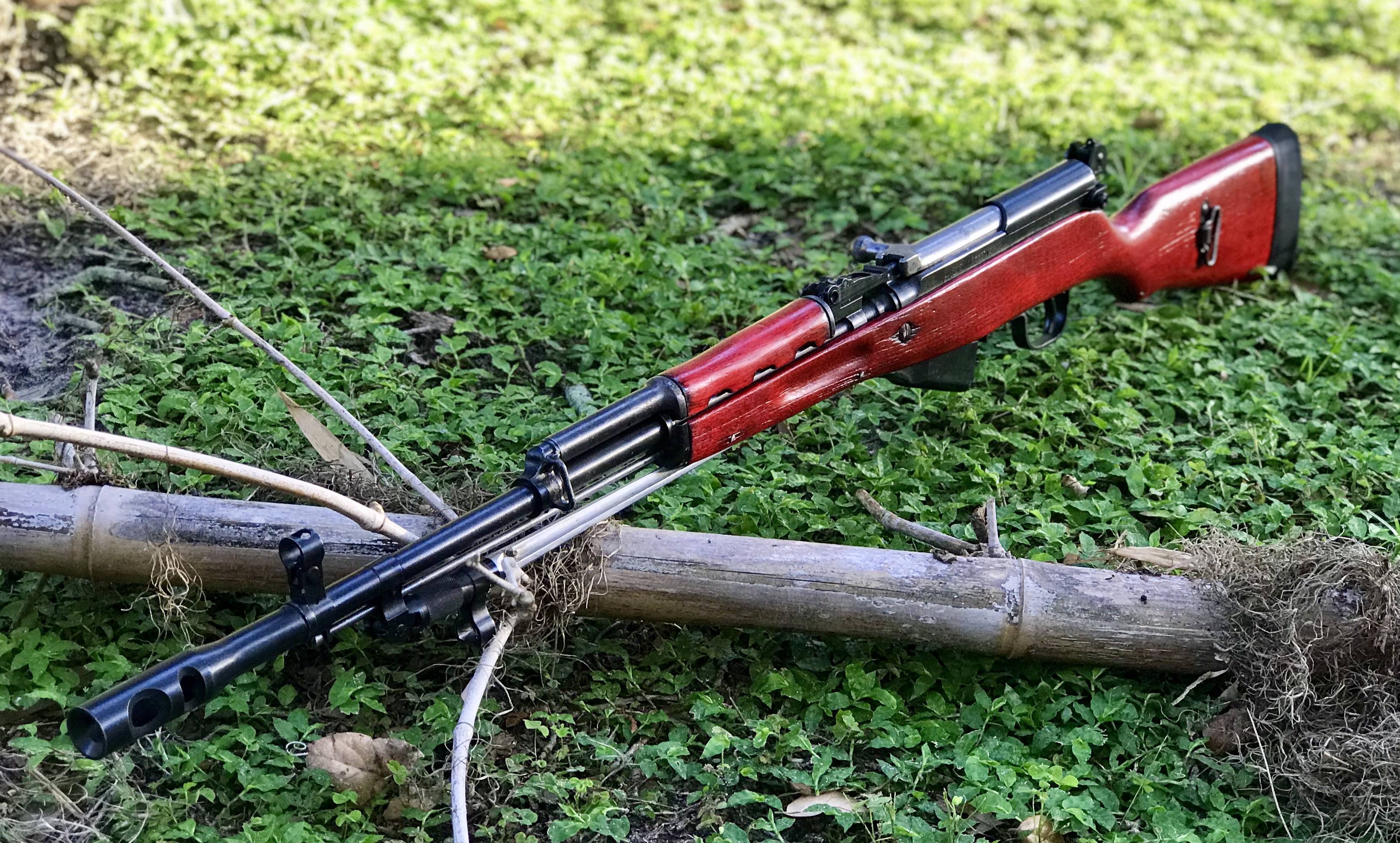 SKS refinished in Ultra Russian Red | Scrolller
