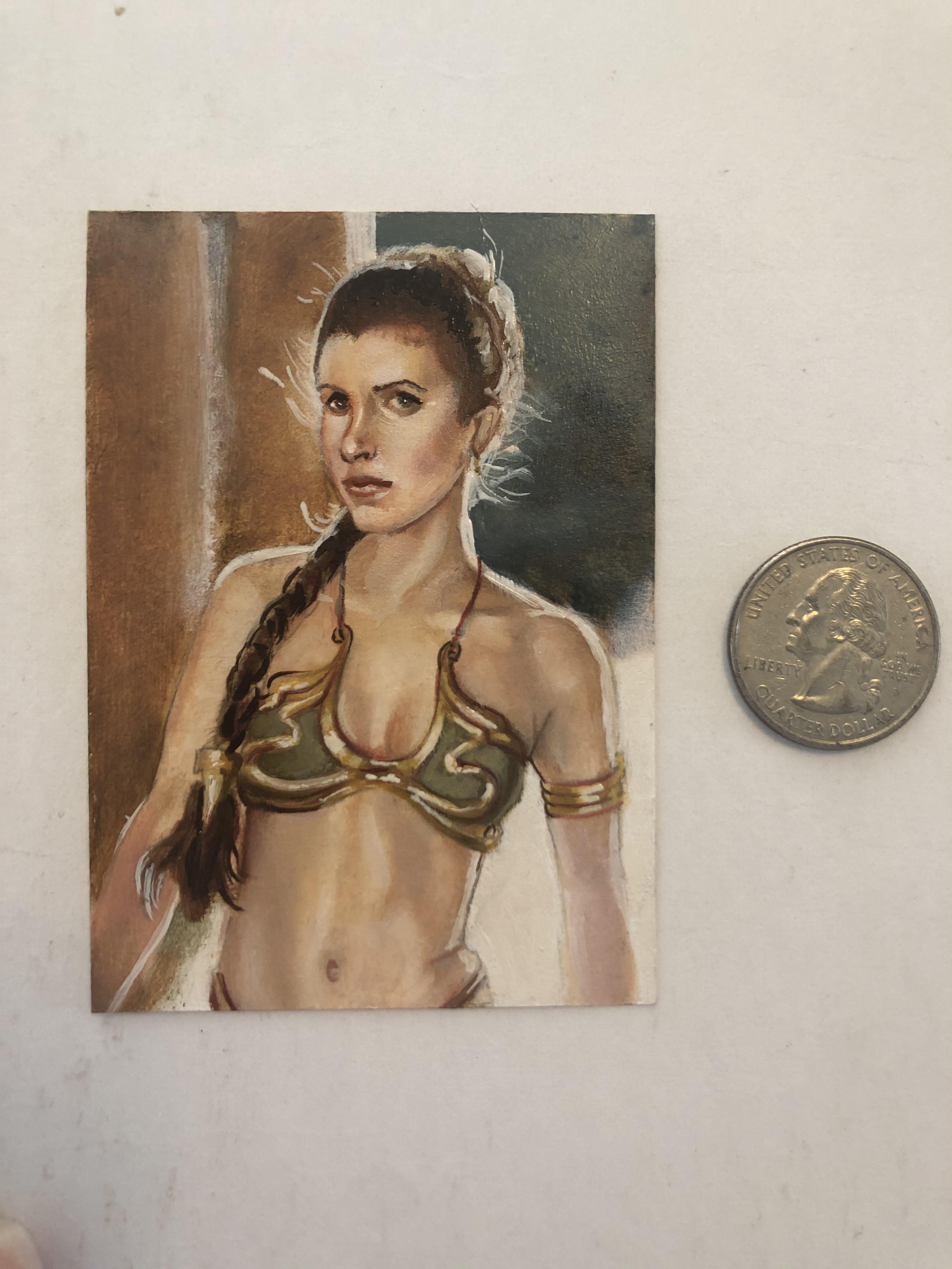 Slave Leia oil painting | Scrolller