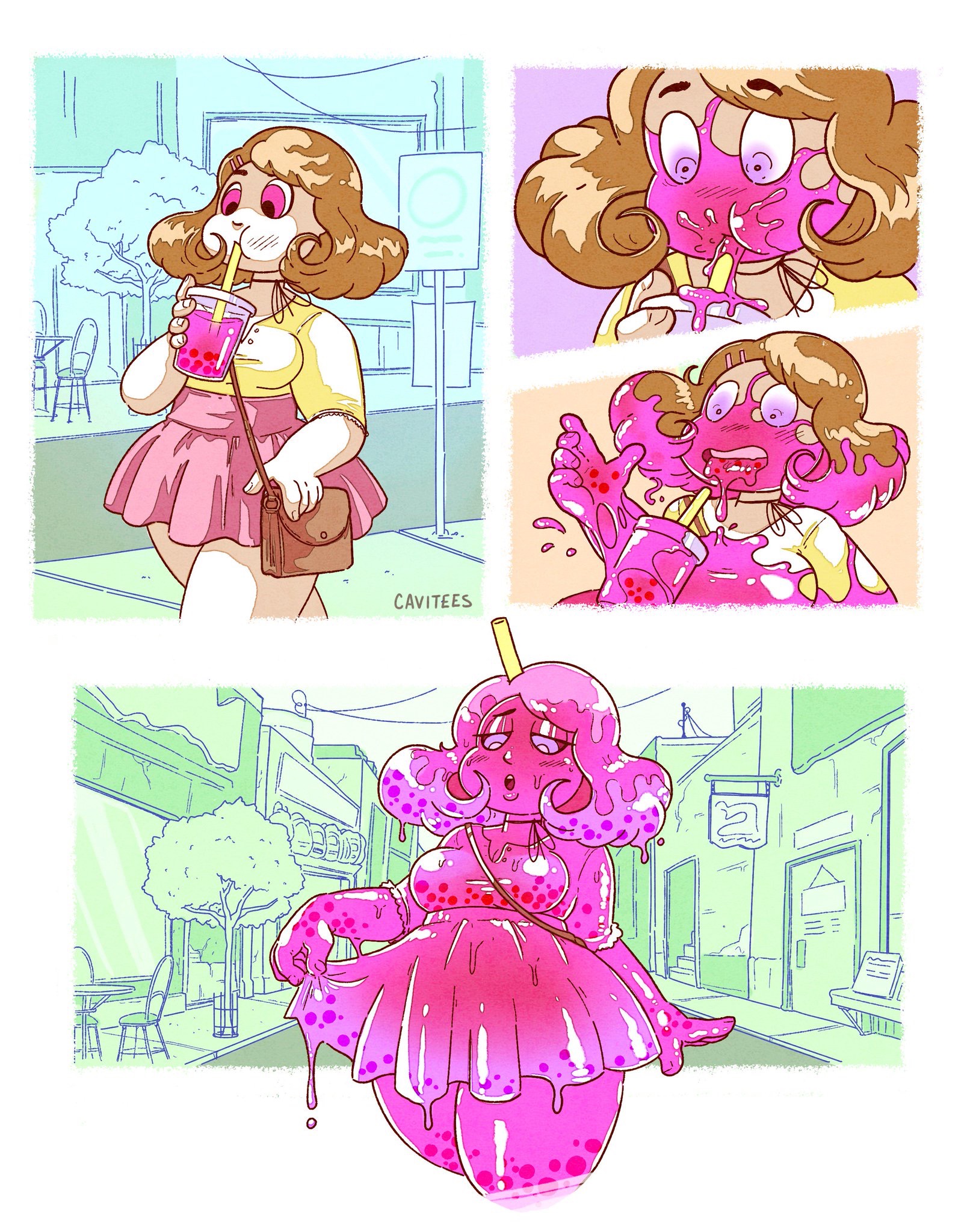 Slim Shake [F Human -> F Goo Girl] by Cavitees | Scrolller