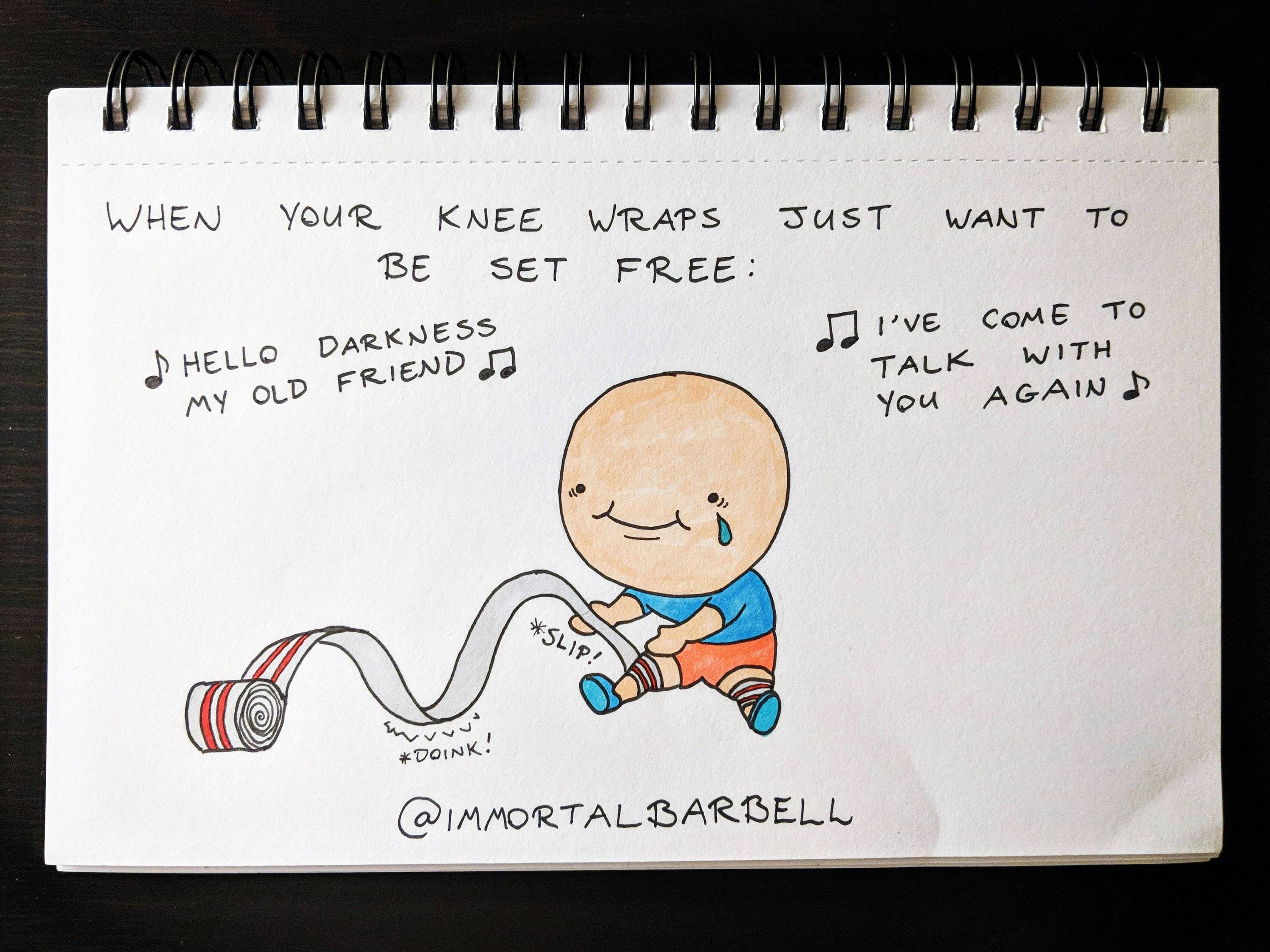 Slip of the Knee Wrap - @immortalbarbell [OC] | Scrolller