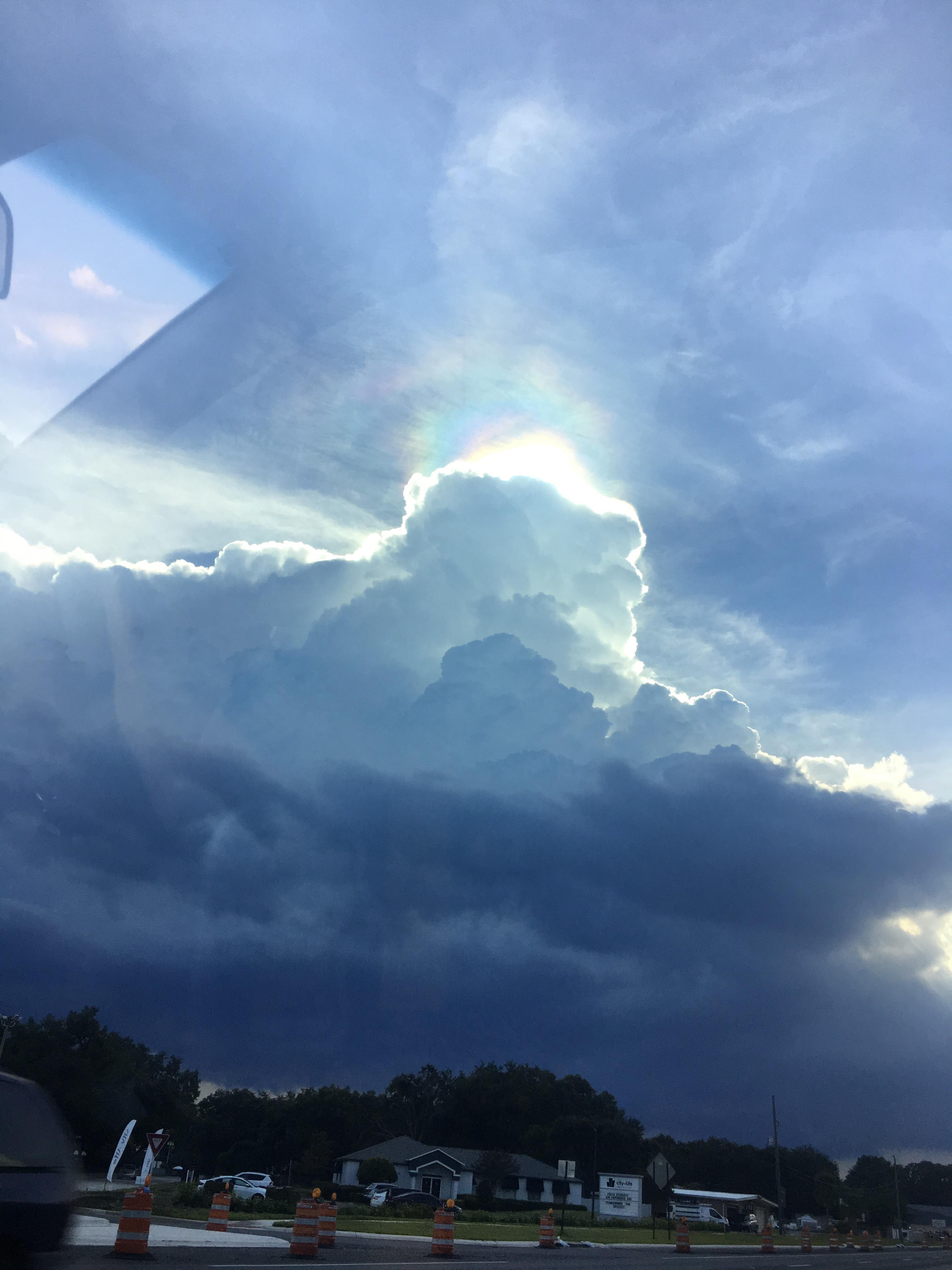 Small rainbow behind cloud !!? | Scrolller