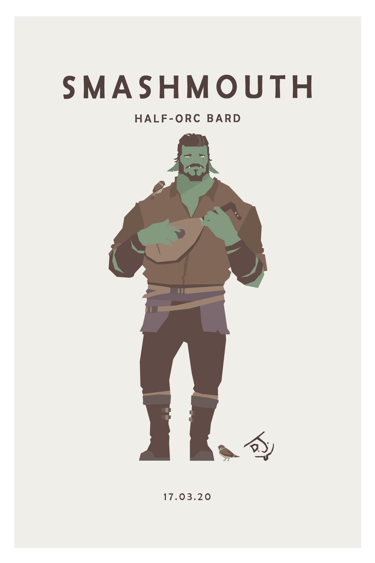 Smashmouth - Half-orc Bard [OC] | Scrolller