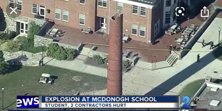Smoke stack exploded at my school yesterday | Scrolller