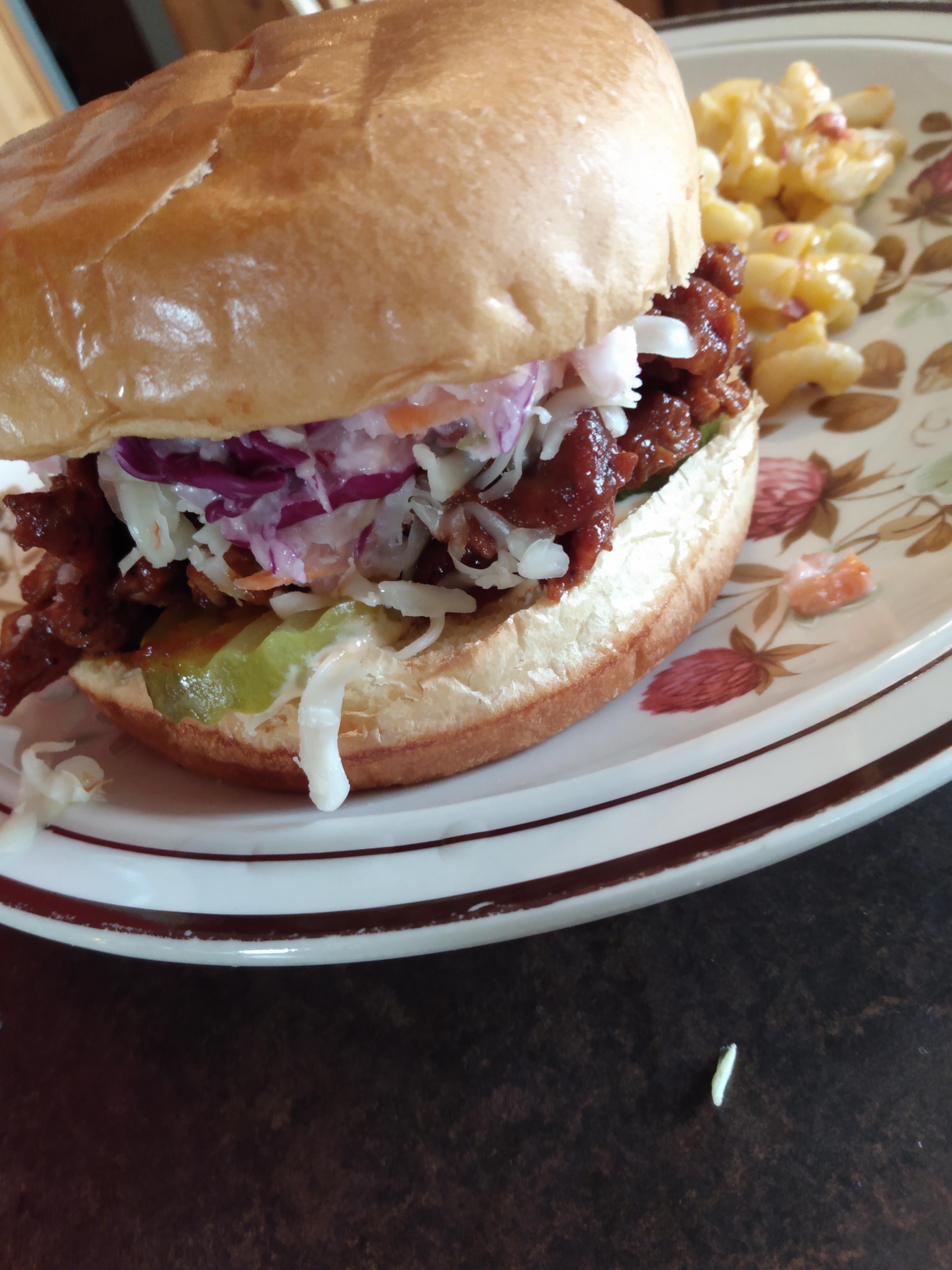 Smokey pulled pork on toasted brioche | Scrolller