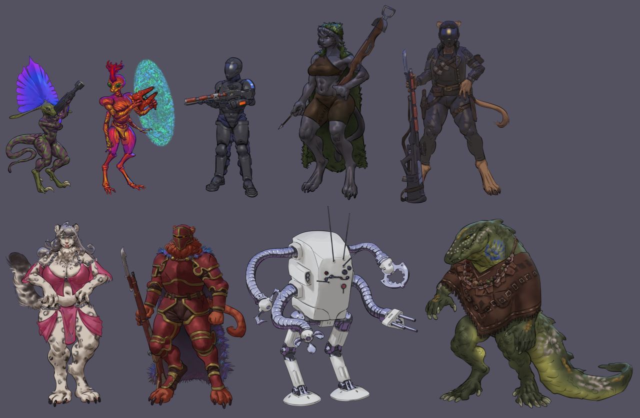 Snekguy Pinwheel Species Size Comparison Chart (Final Update) art by gungulon | Scrolller