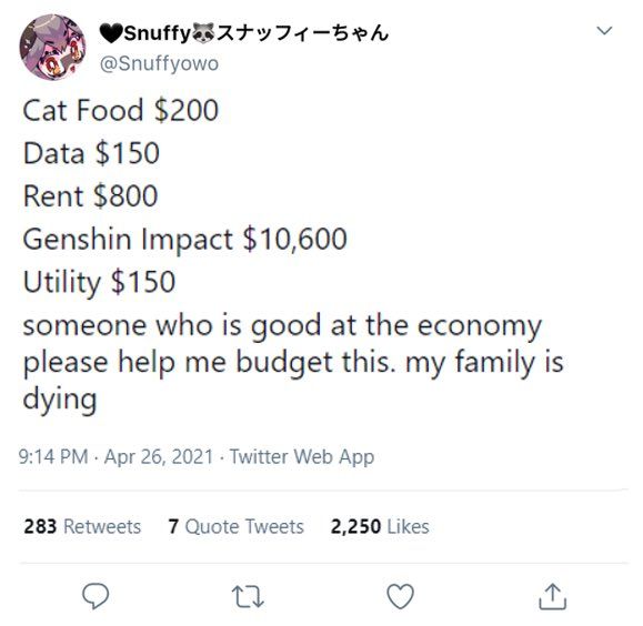 Snuffy does budgeting | Scrolller