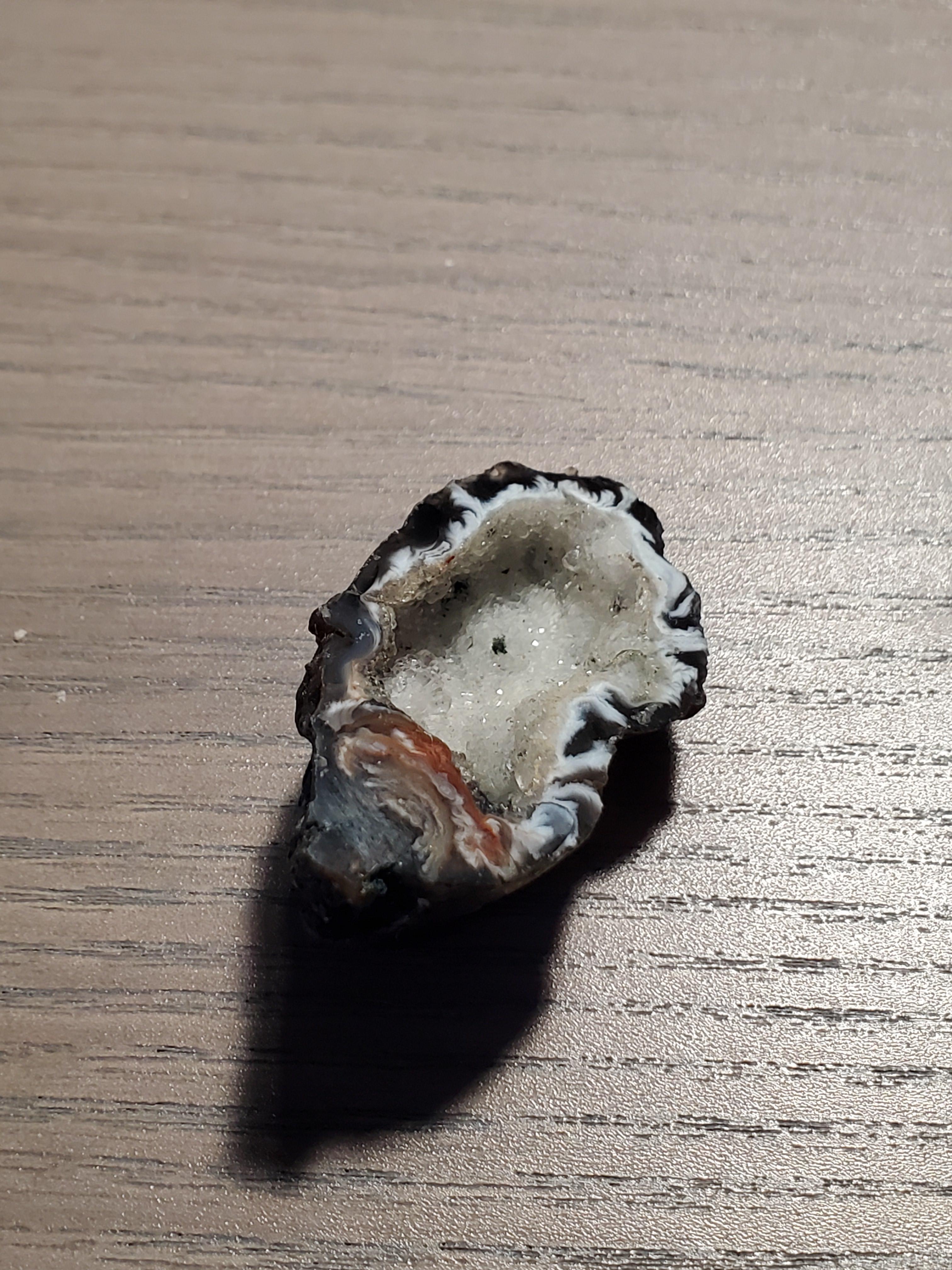 Hey guys. So I got this geode from a high school auction 10 years ago. Does anyone the name of ...