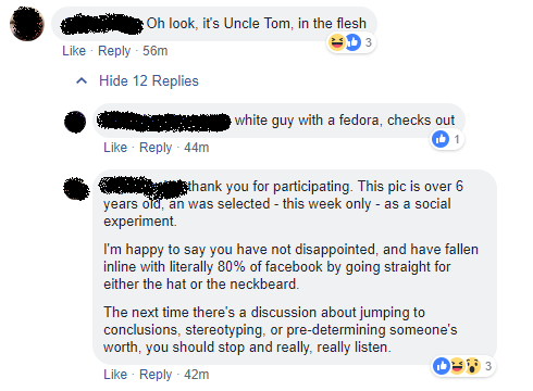 "Social experiment." | Scrolller