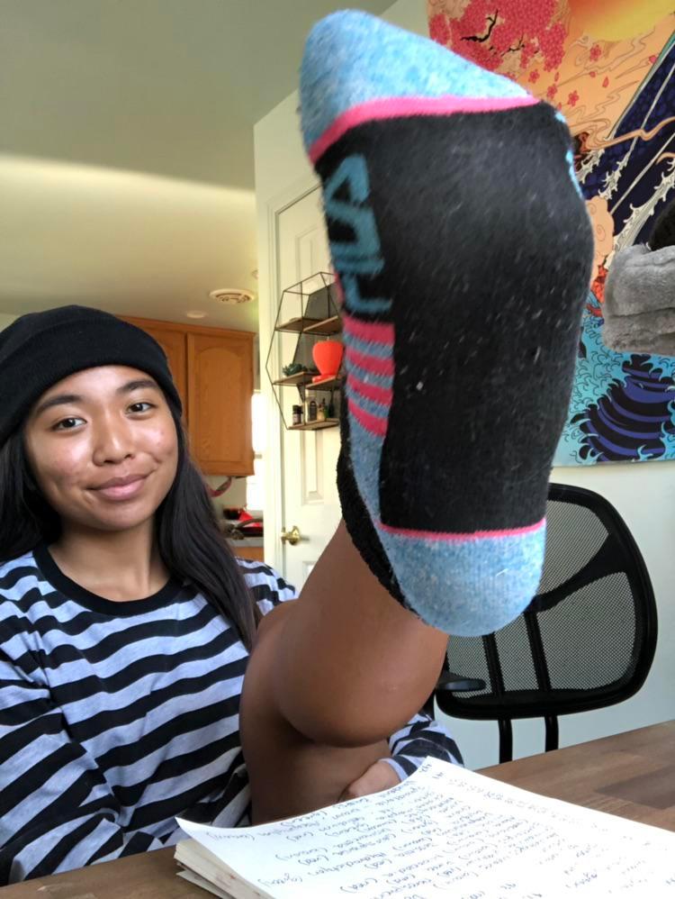 Sock pic during zoom class 😉 | Scrolller