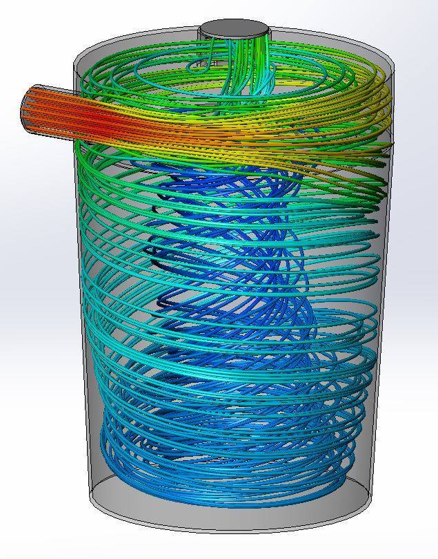 SolidWorks Dust Collector Simulation | Scrolller
