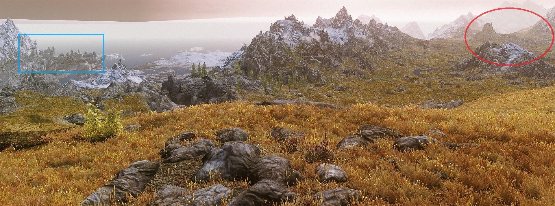 Solitude and Whiterun - Visible on-screen at the same time | Scrolller