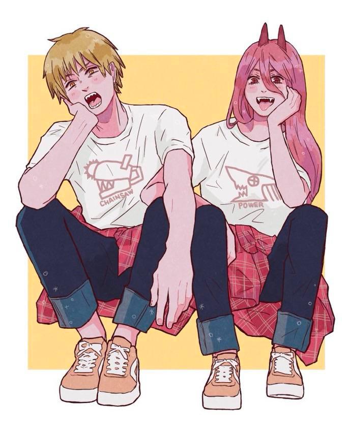 some cute power and denji art for the soul | Scrolller