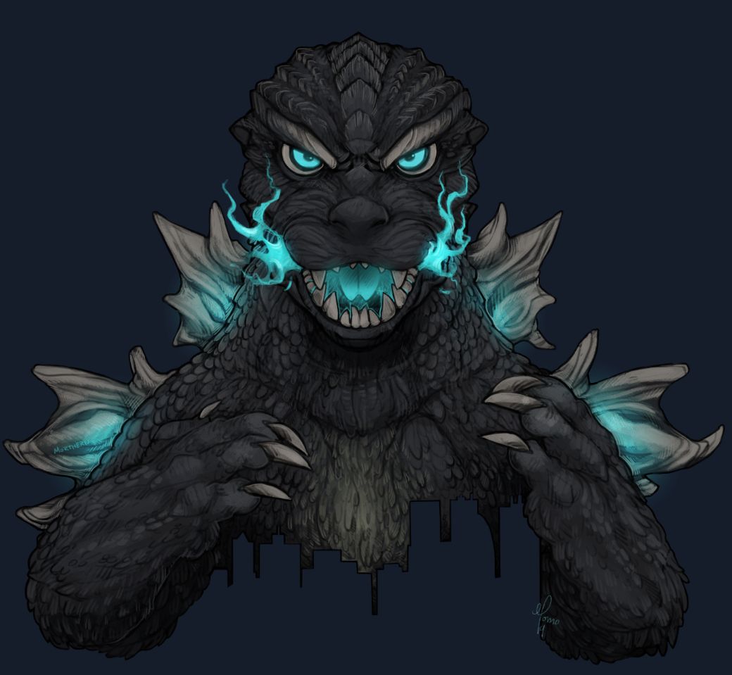 Some Fanart Of Oldschool Godzilla I Made Scrolller