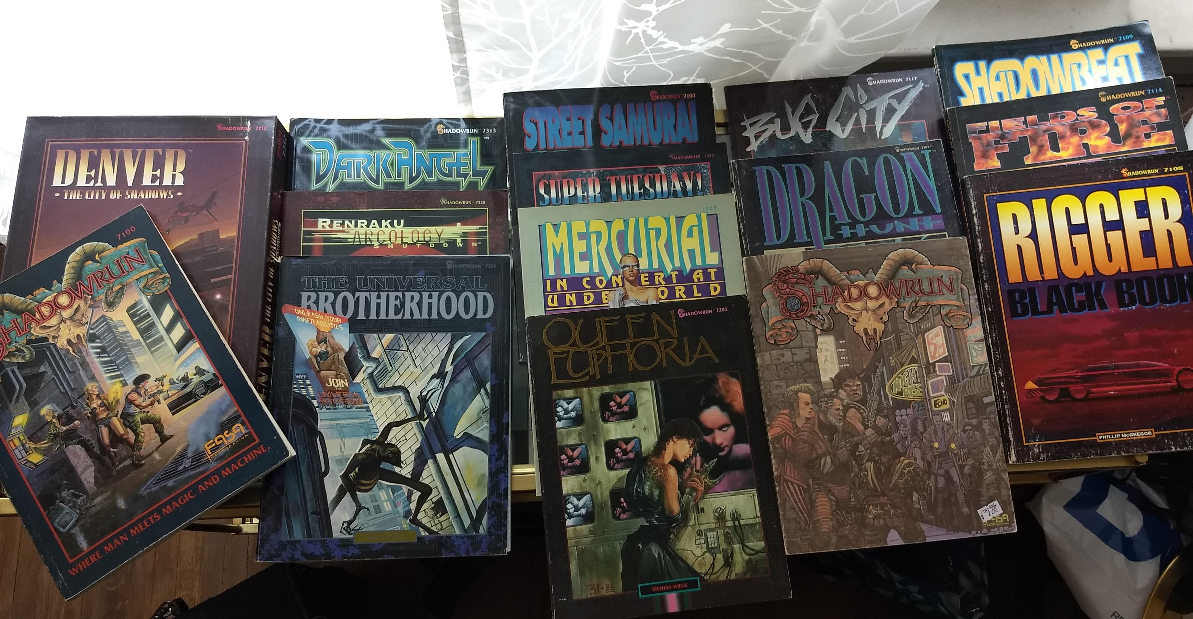 Some recent old school Shadowrun finds. | Scrolller
