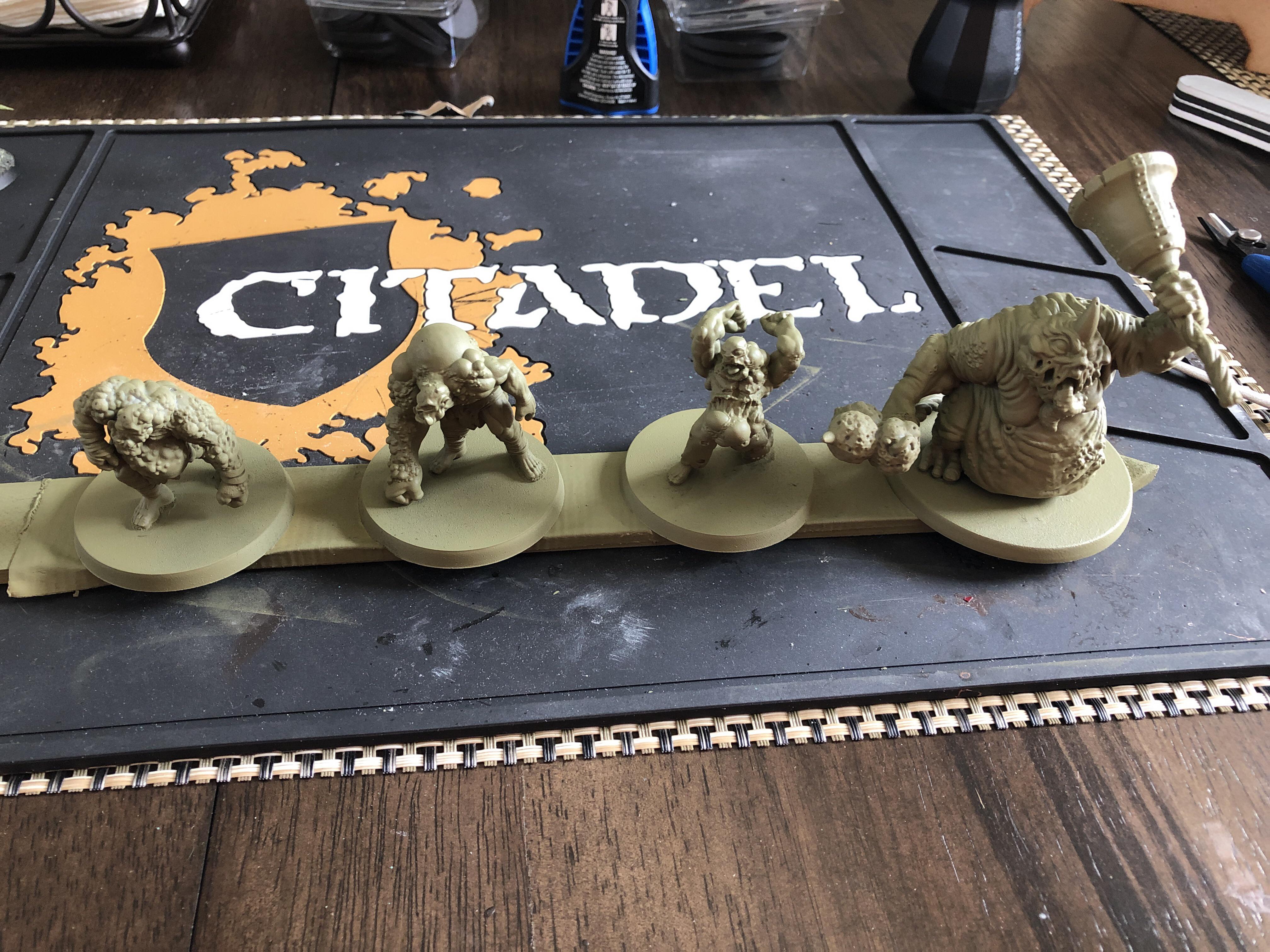 Some unofficial Nurgle-themed models just primed! | Scrolller