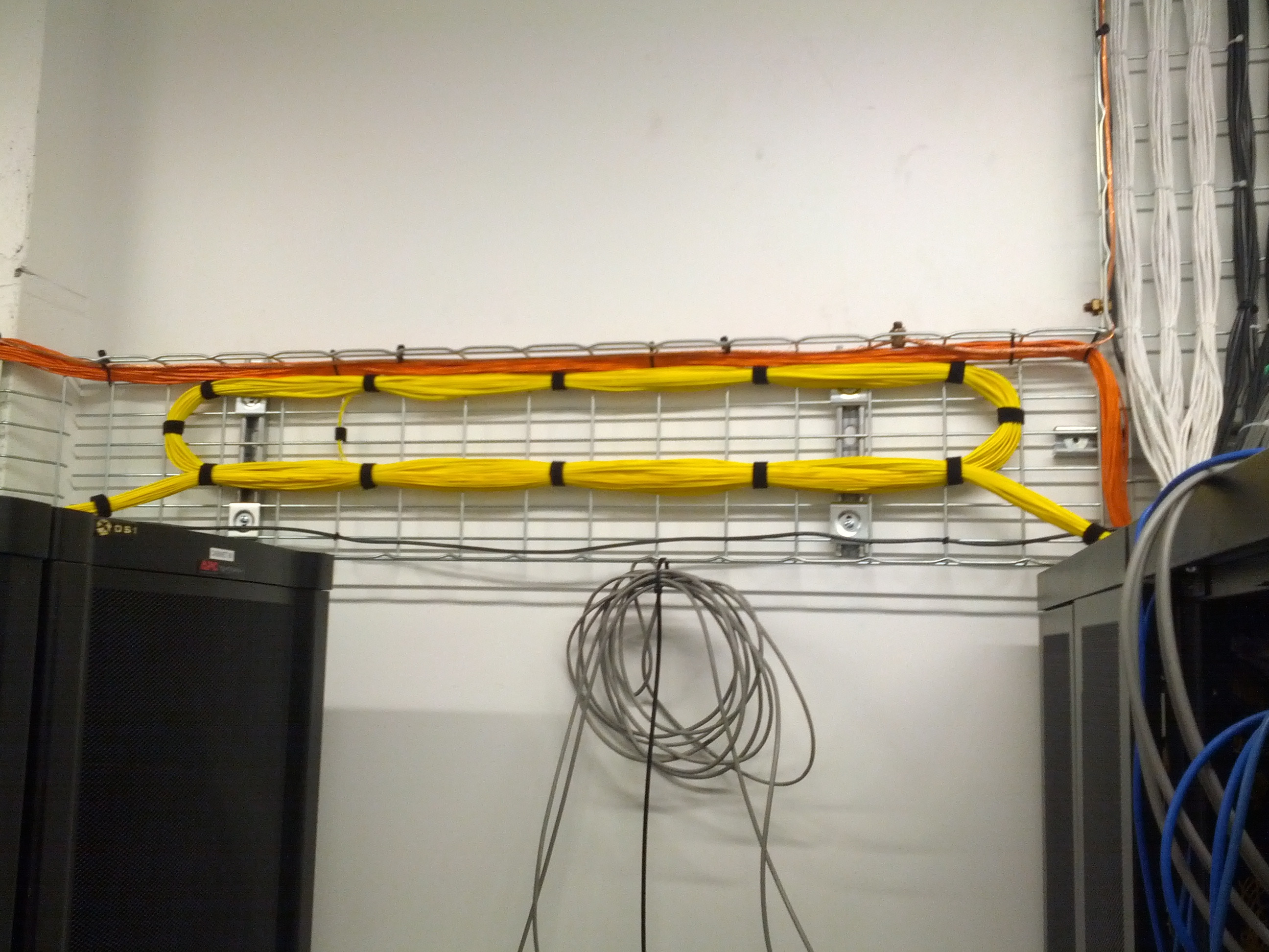 Someone bought the wrong length of fiber patch cables... I tried to make it look good. | Scrolller