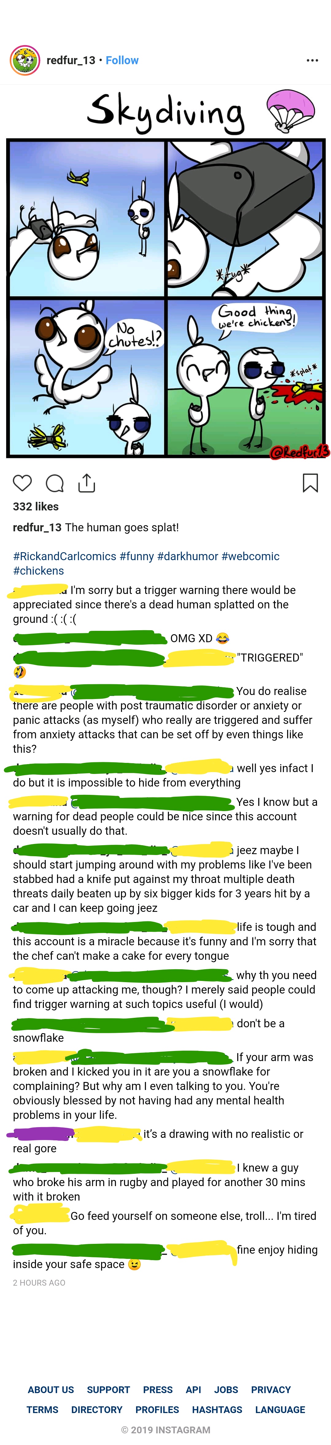 Someone got triggered on a shitty comic I made | Scrolller