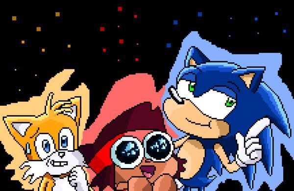 Sonic OK K.O Crossover (pixel art) By SuperHyperSonic2000 | Scrolller