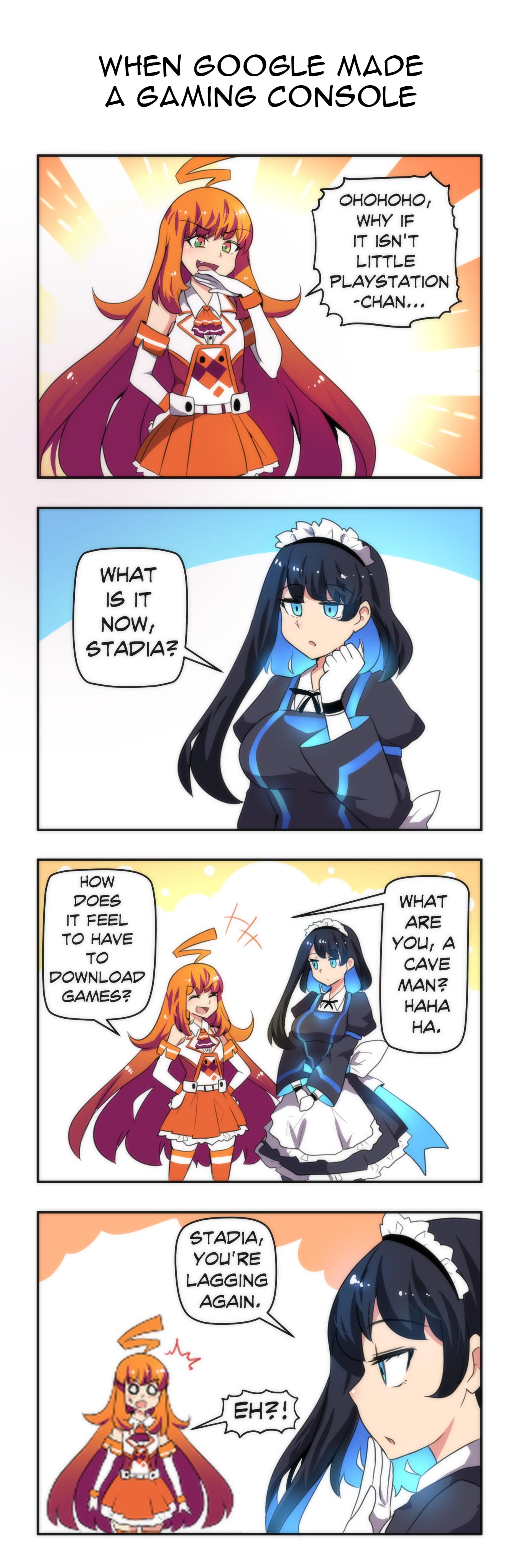 Sony Playstation-chan & Google Stadia-chan | Scrolller