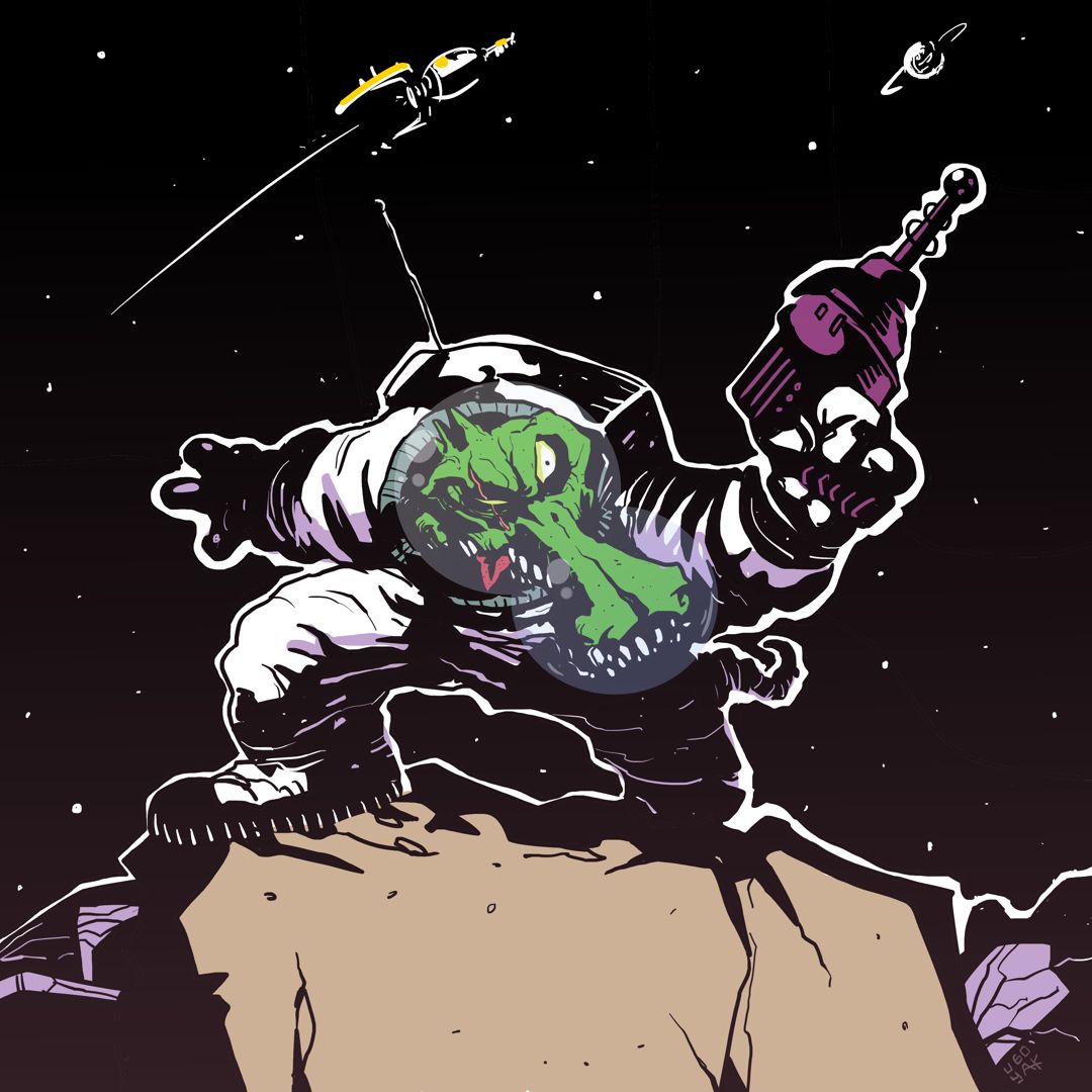 Space Crocodile! | Scrolller