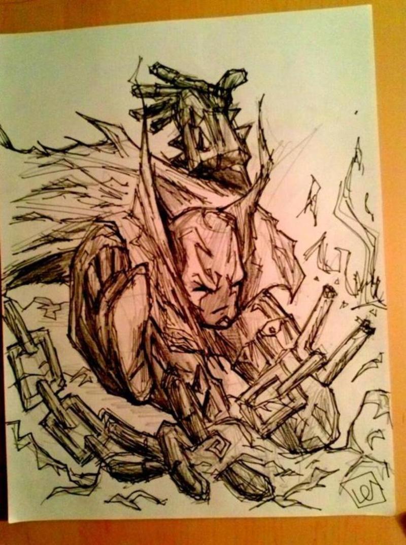 Spawn quick sketch [OC] | Scrolller