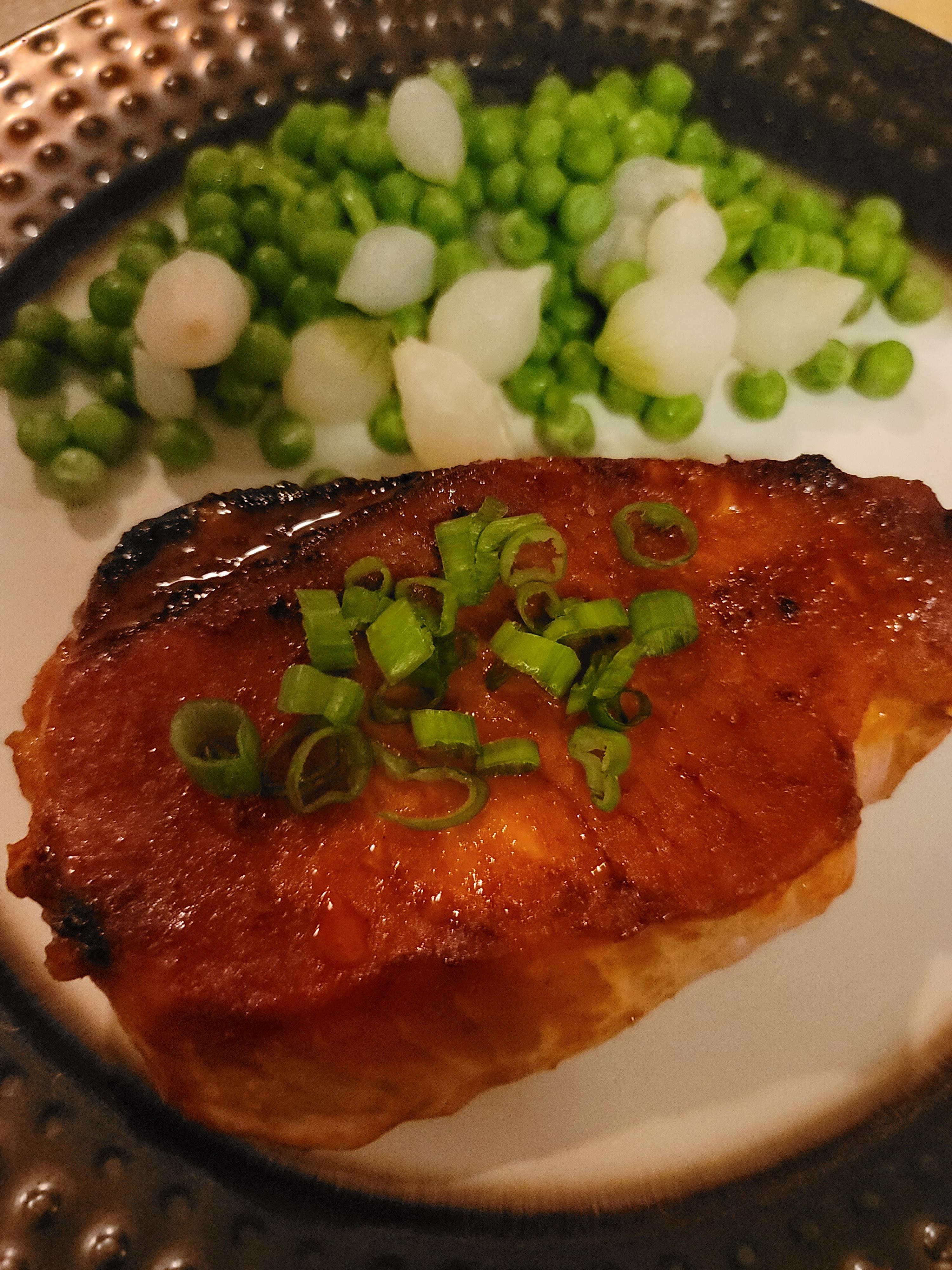 Spicy Gochujang-Glazed Pork Chops | Scrolller
