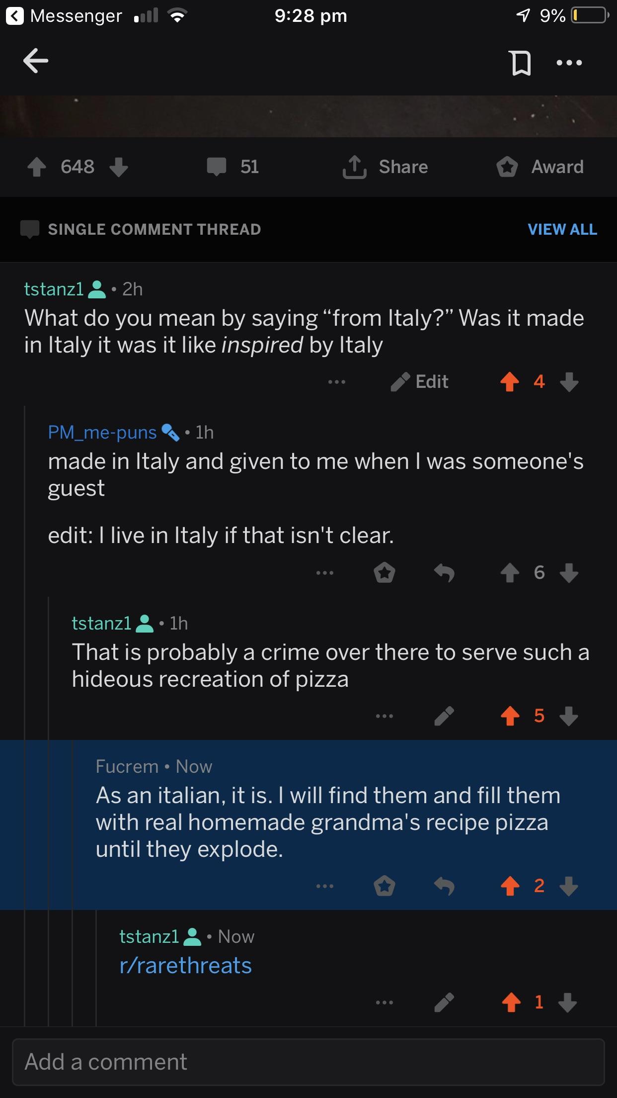 Spicy Italian threats | Scrolller