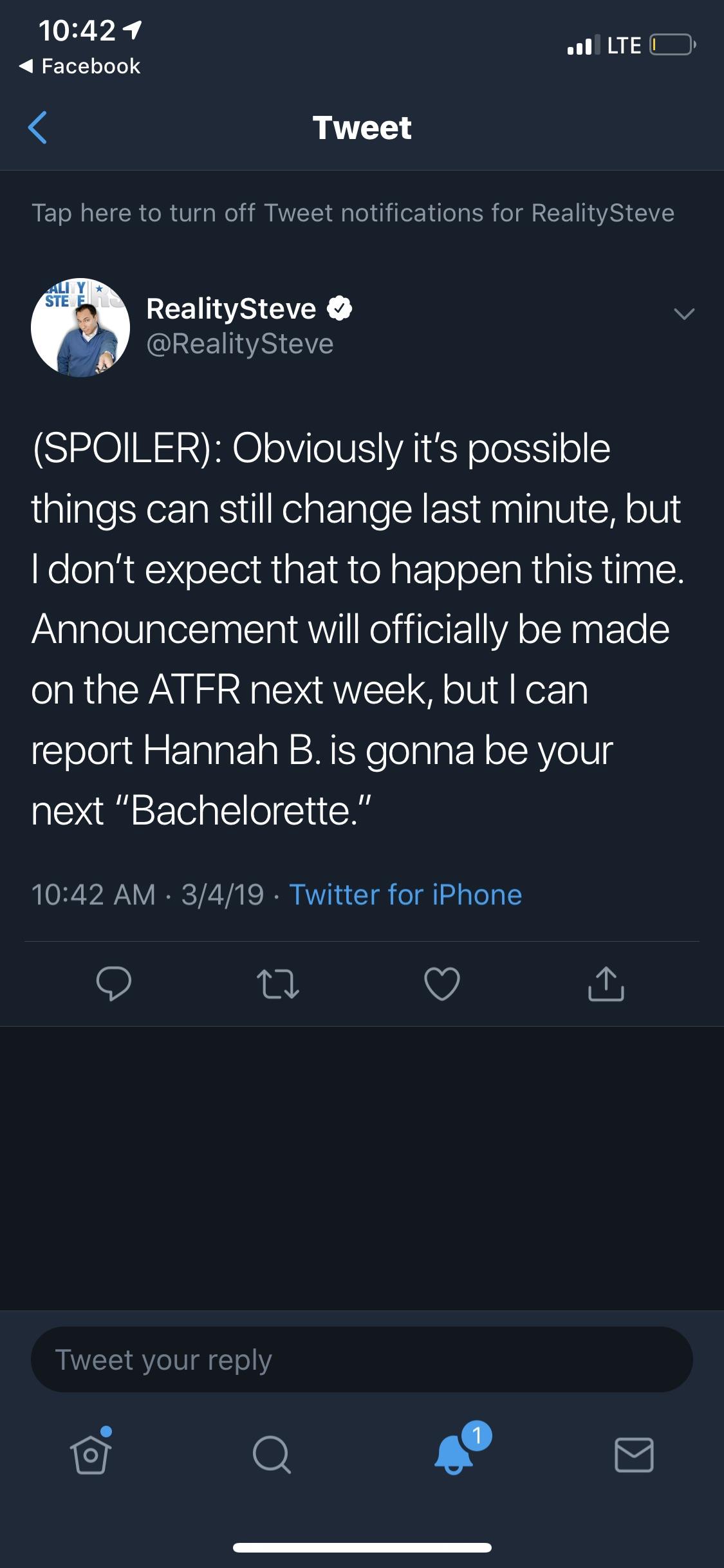 SPOILER: Your next bachelorette is... | Scrolller