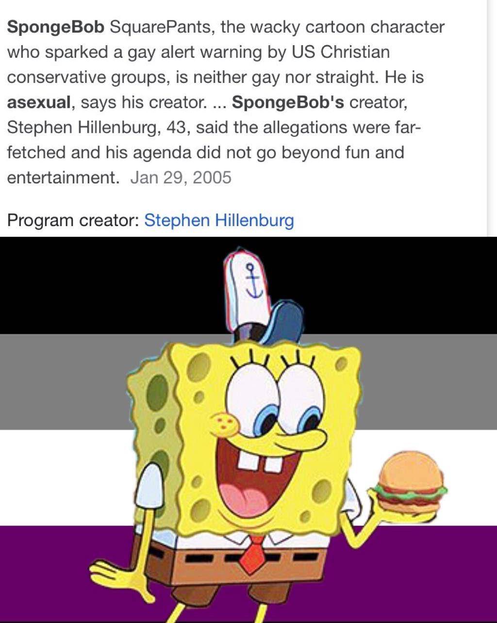 Spongebob is asexual | Scrolller