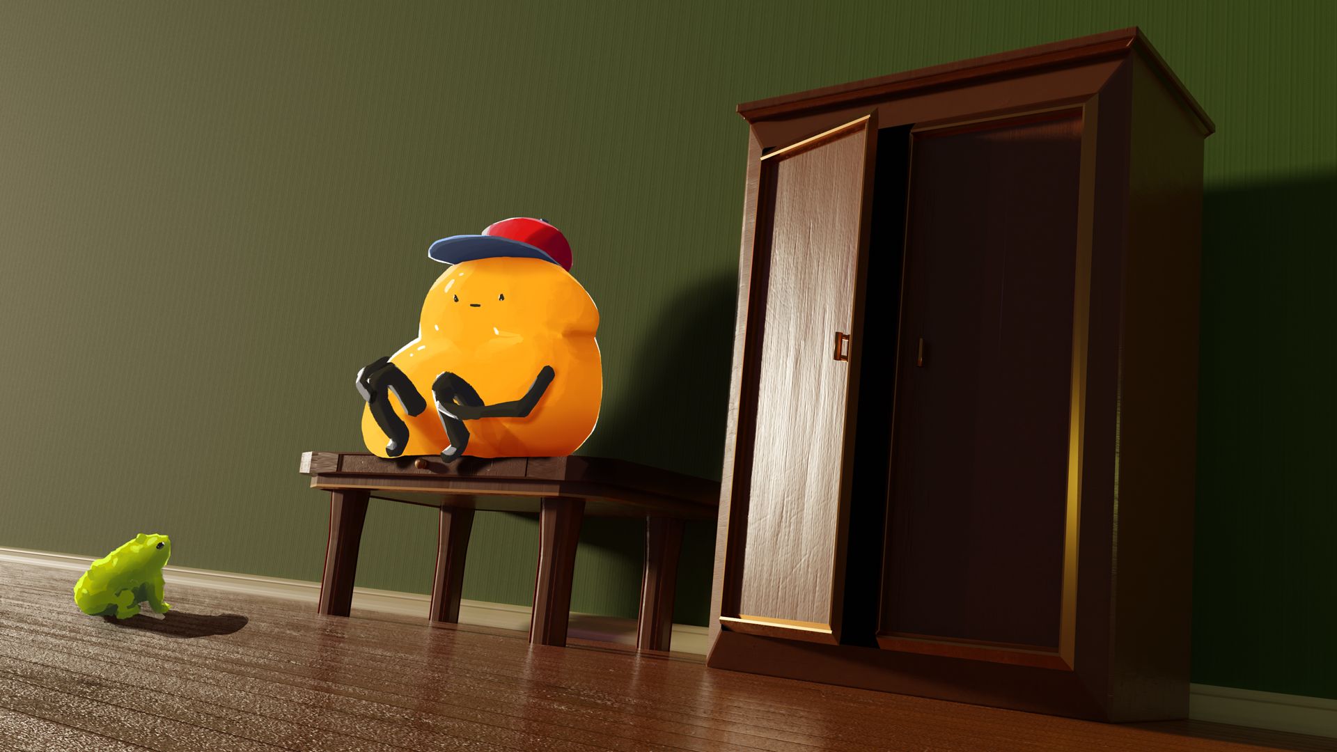 Spooky Frog, PillowTheSoft, Digital Art, 2020 | Scrolller