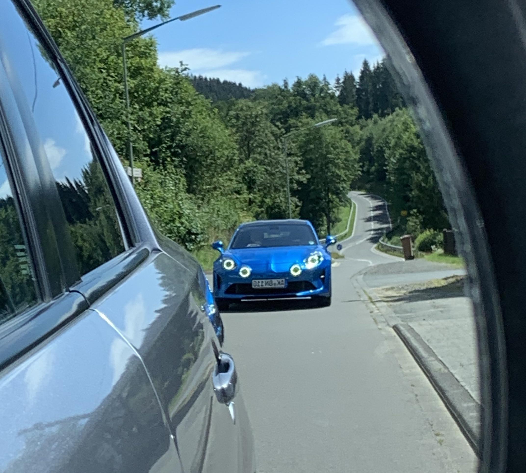 Spotted an Alpine A110 driving behind me! | Scrolller