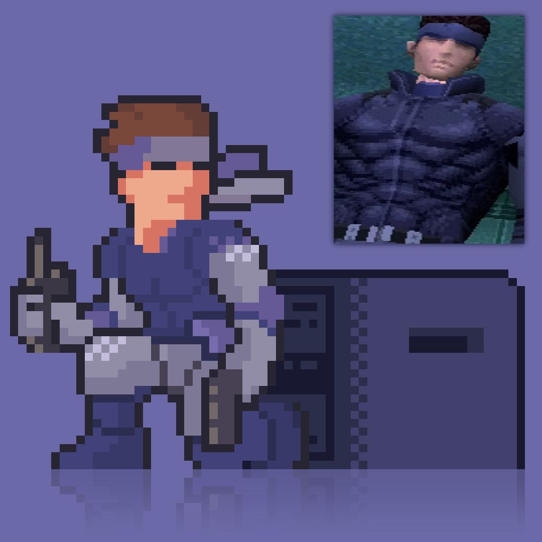 Sprite practice featuring Solid Snake 🐍 | Scrolller