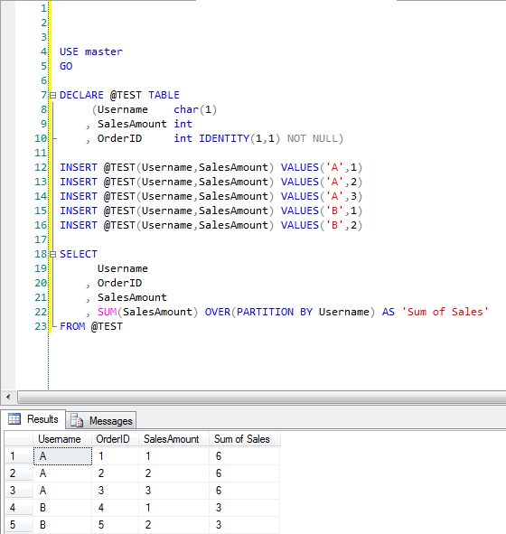 Sql Server Simple Example Of Over With Partition By Scrolller