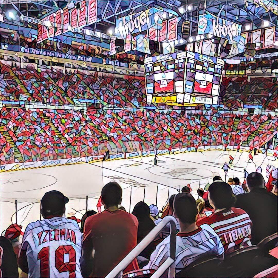 Stained Glass photo of Last Home Opener. Great night at the Joe! | Scrolller