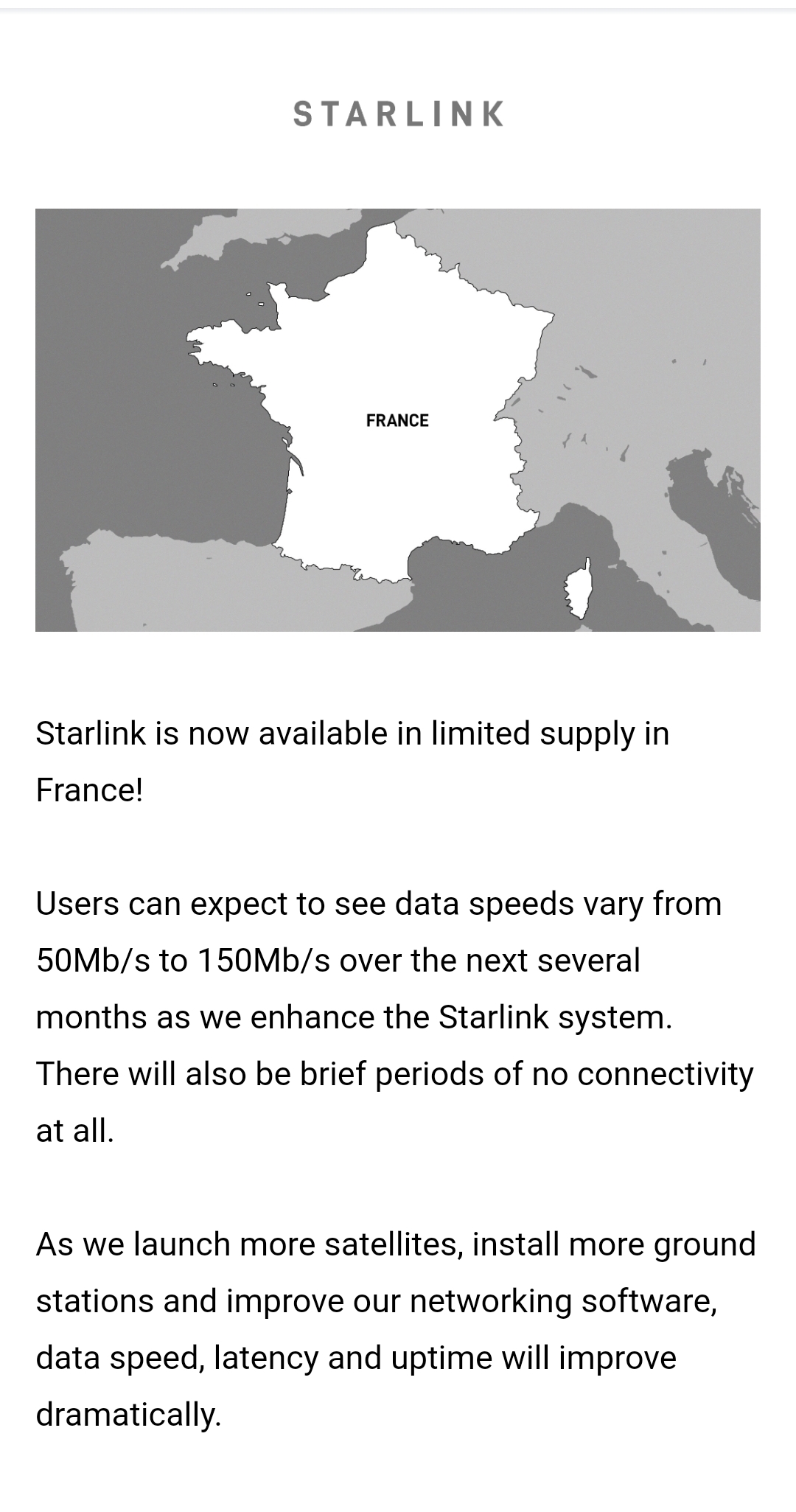 Starlink available in France! | Scrolller
