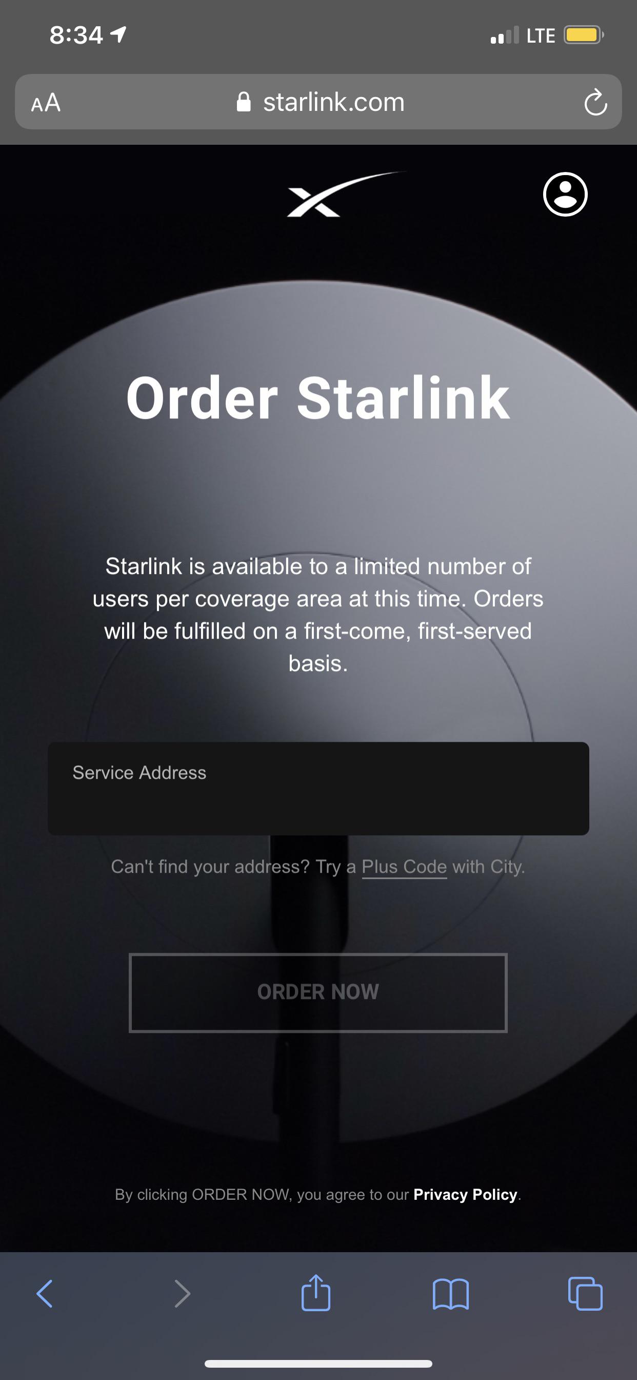 StarLink Internet now available here for those that can’t get spectrum or Oacys in their area ...