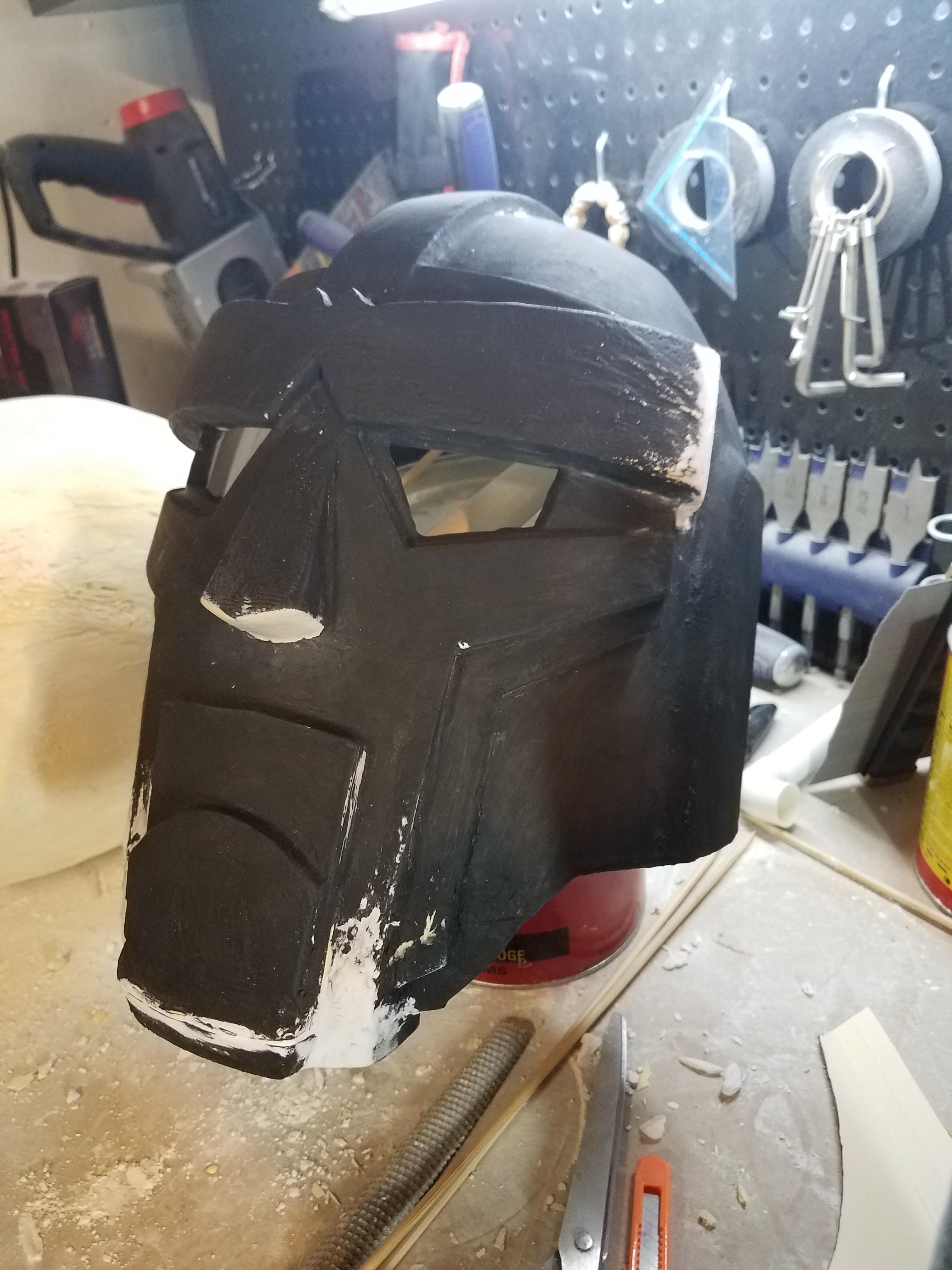 Started with craft foam, been trying different methods of shaping and ...