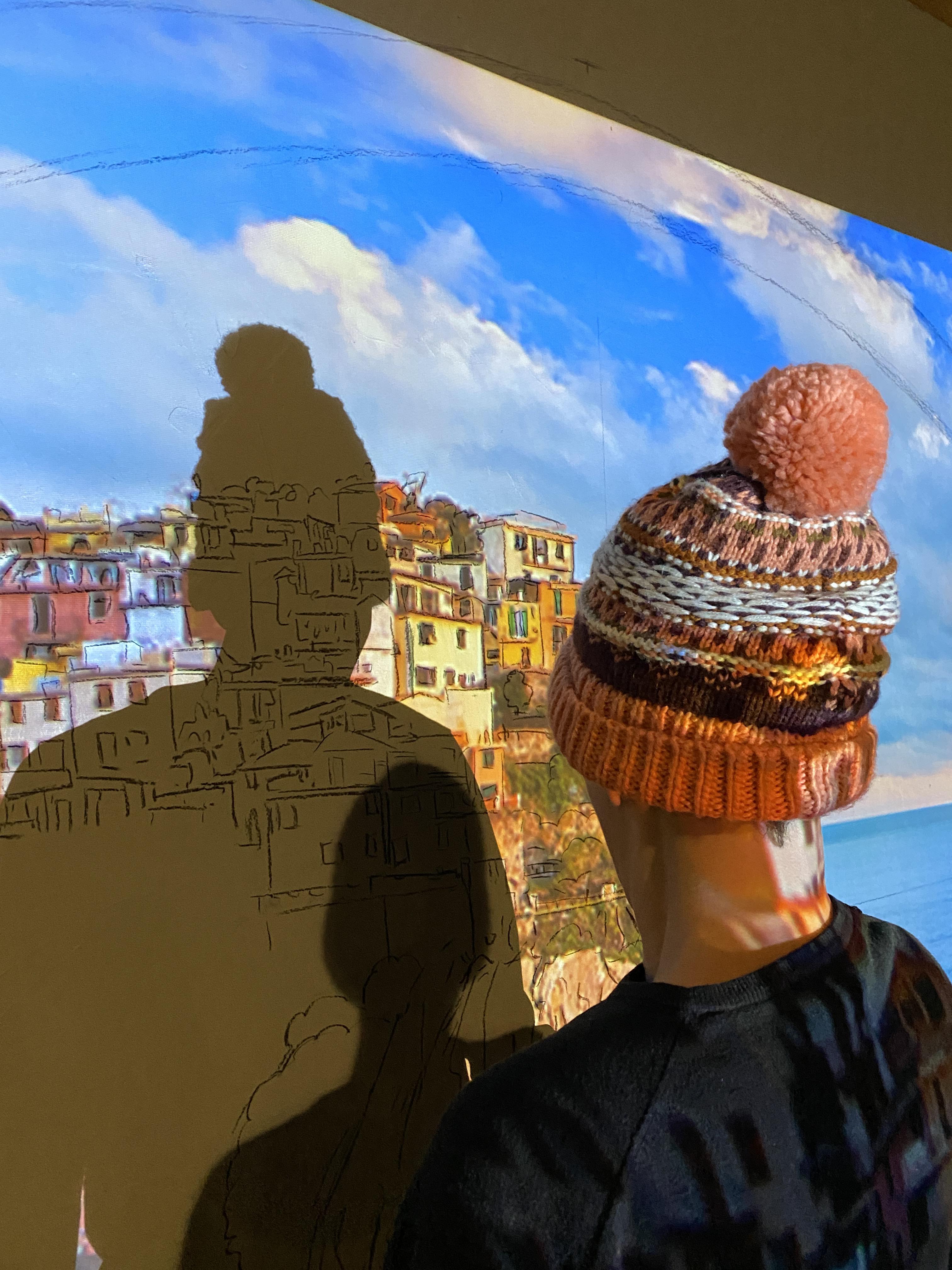 Starting my Lemon Tree mural downtown. | Scrolller