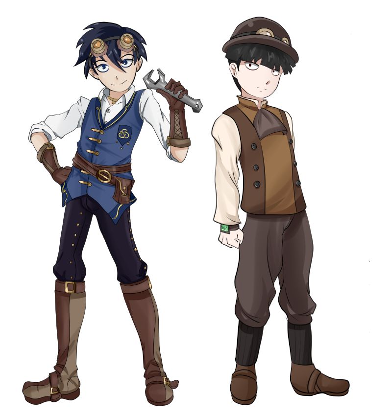 Steampunk Style Kageyama Brothers | Scrolller