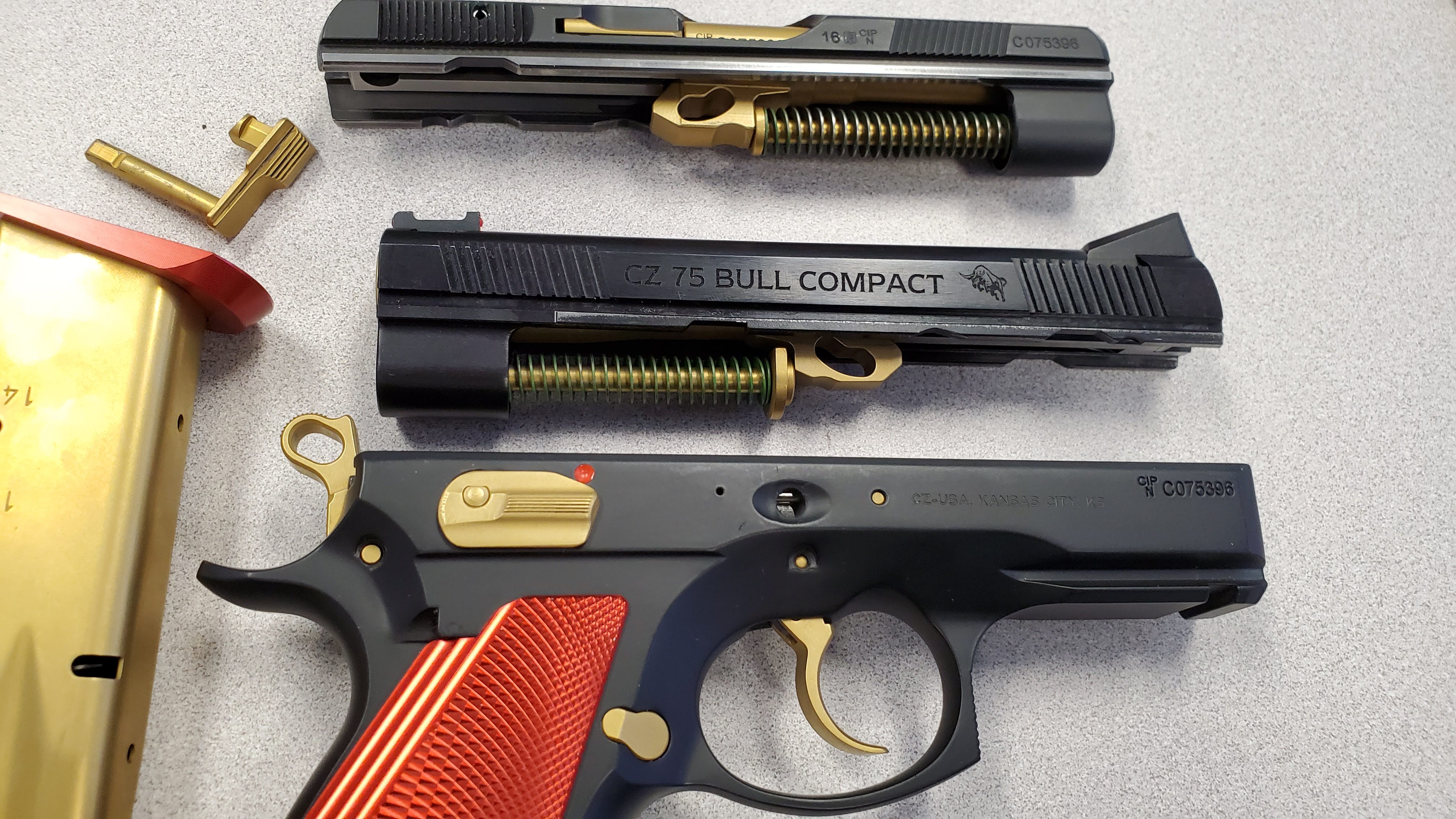 Steel frame CZ 75 BULL compact | Scrolller