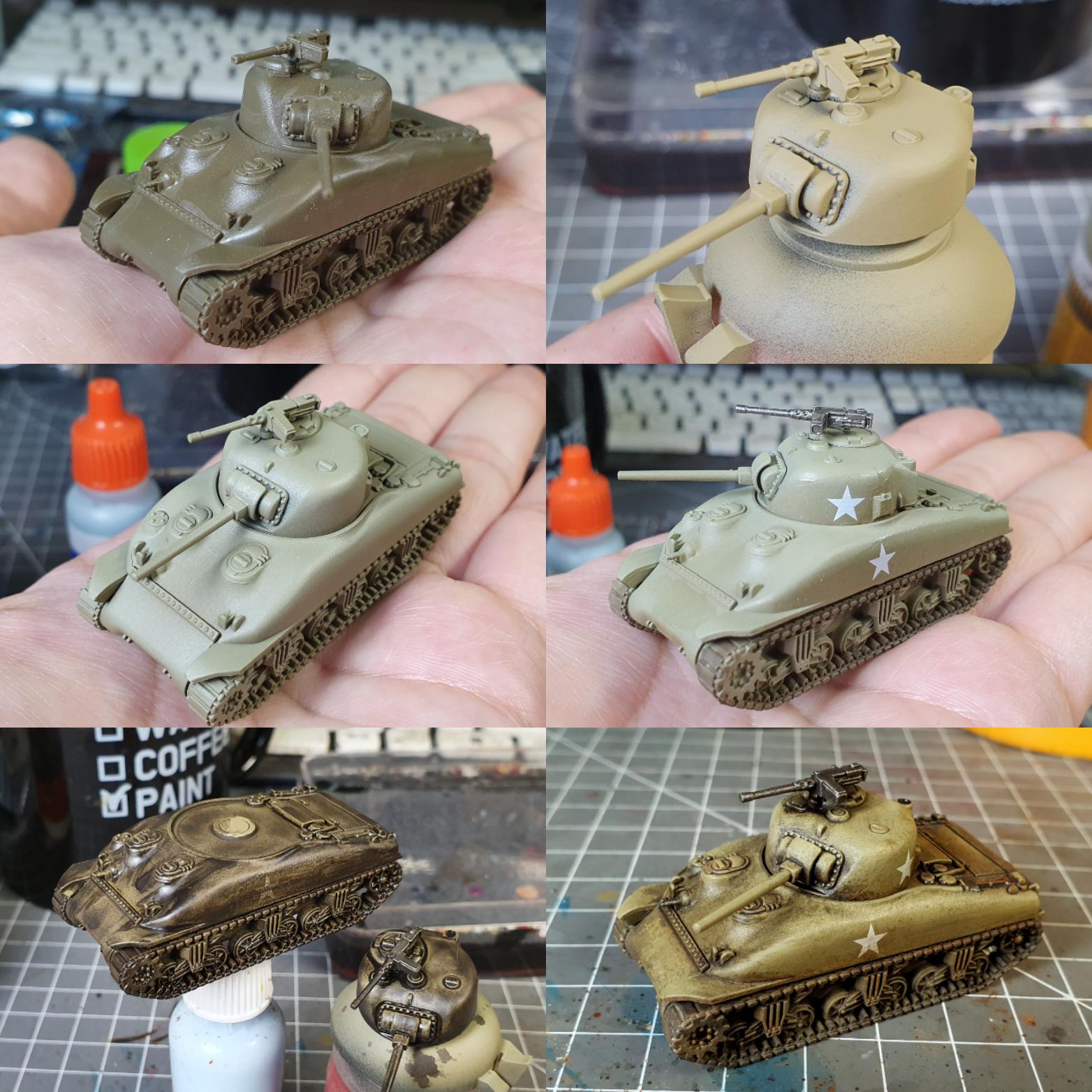 Step by step painting for M4 sherman | Scrolller