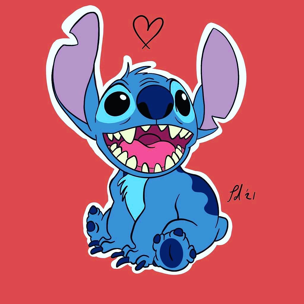 Stitch fan art (in Procreate) | Scrolller