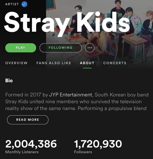 Stray Kids reaches 2 million monthly listeners on Spotify for the first time! | Scrolller