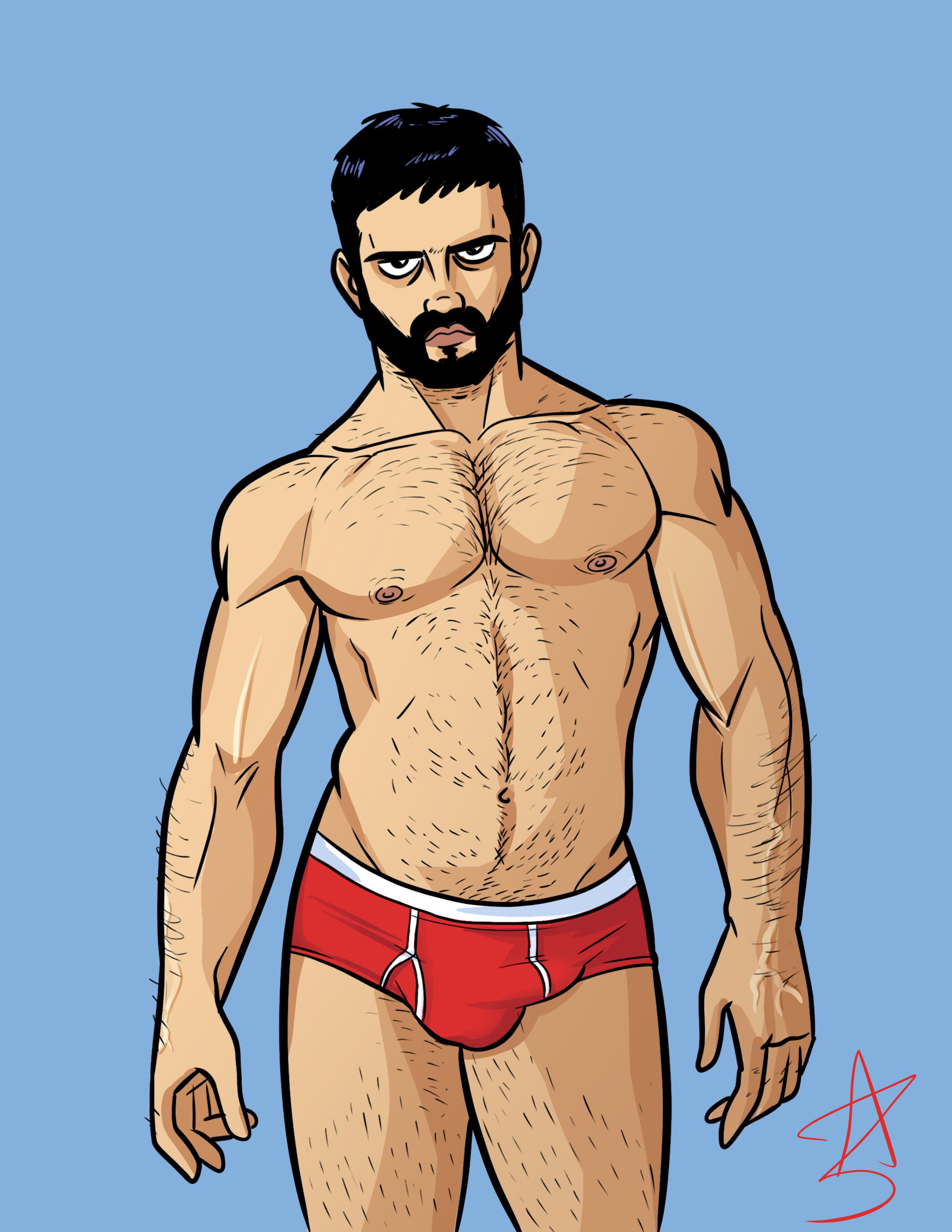 Stud in red briefs | Scrolller