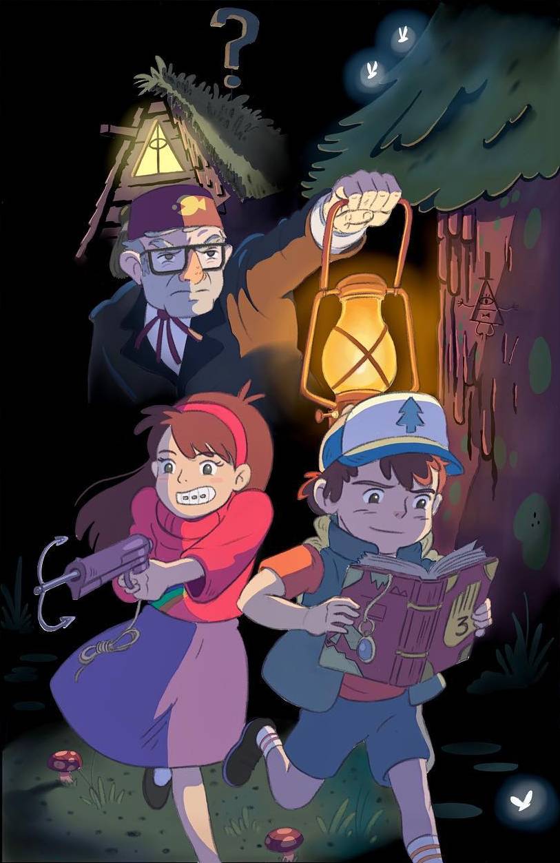 Studio Ghibli's Gravity Falls by Usman Riaz | Scrolller