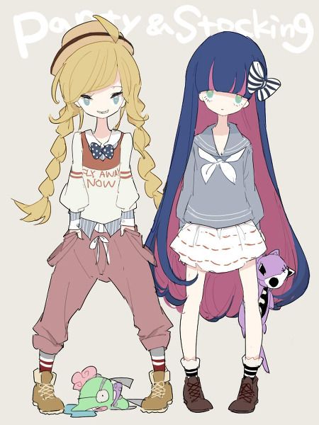 [チヤキ] Stylized Panty & Stocking Fanart | Scrolller