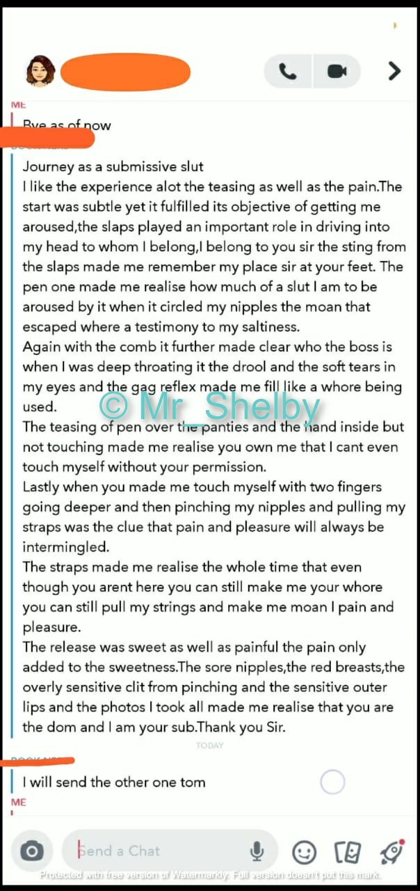 Sub[M]ission, obedience and being getting worshipped like this by your [F]emale sub drives you ...