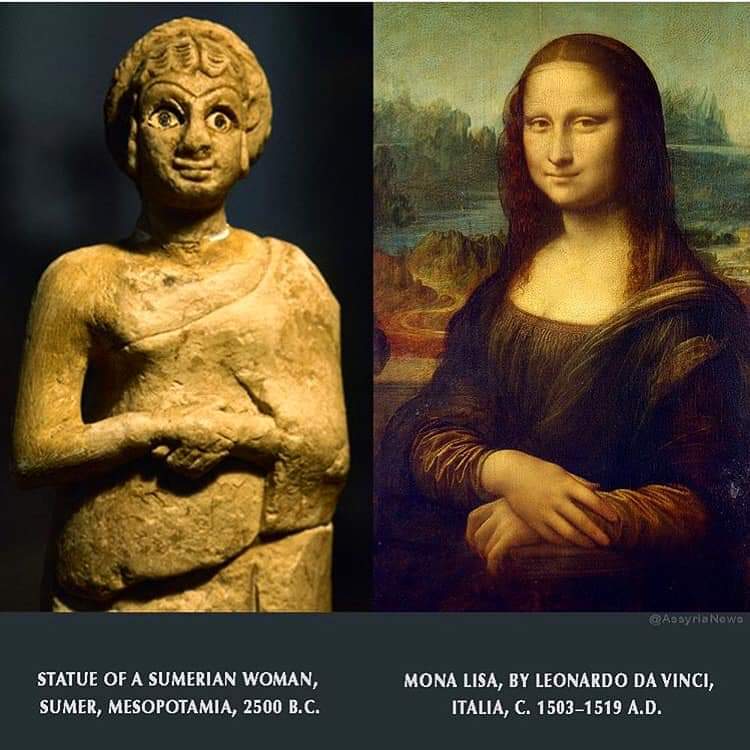 Sumerian monalisa😂😂😂. The resemblance is uncanny. | Scrolller